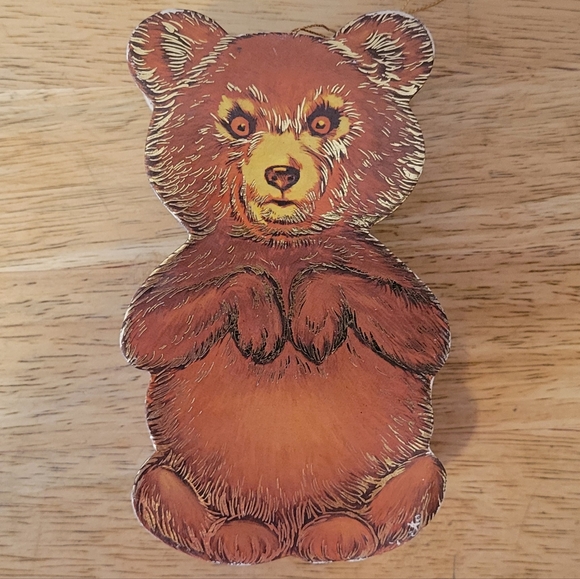 shackman | Other | Vintage Bear Shaped Cardboard And Plastic Box | Poshmark